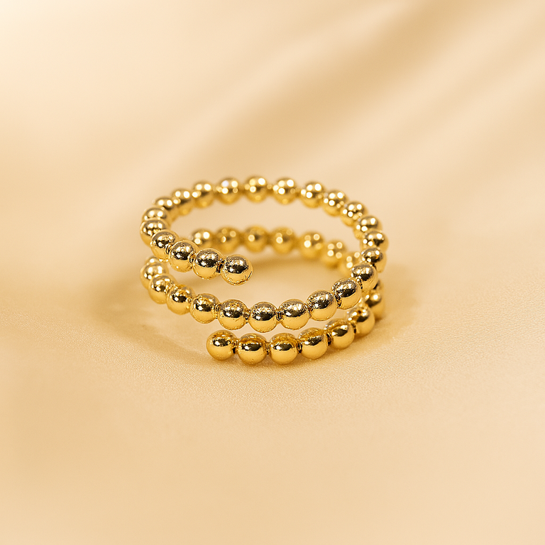 3 Tier Ball Ring – Design Gold Jewelry